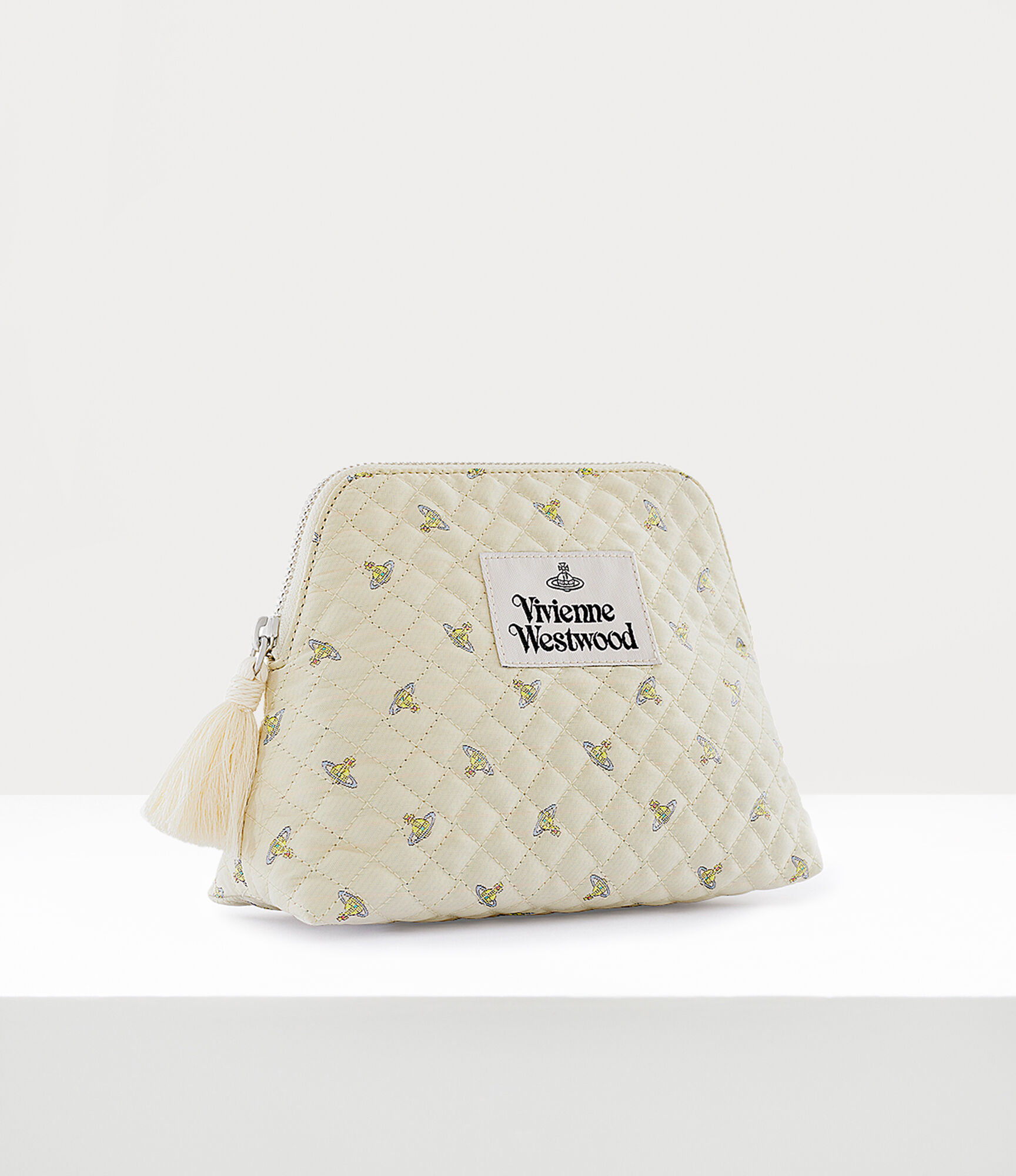 Quilted Small Wash Bag in BEIGE-MULTI | Vivienne Westwood®