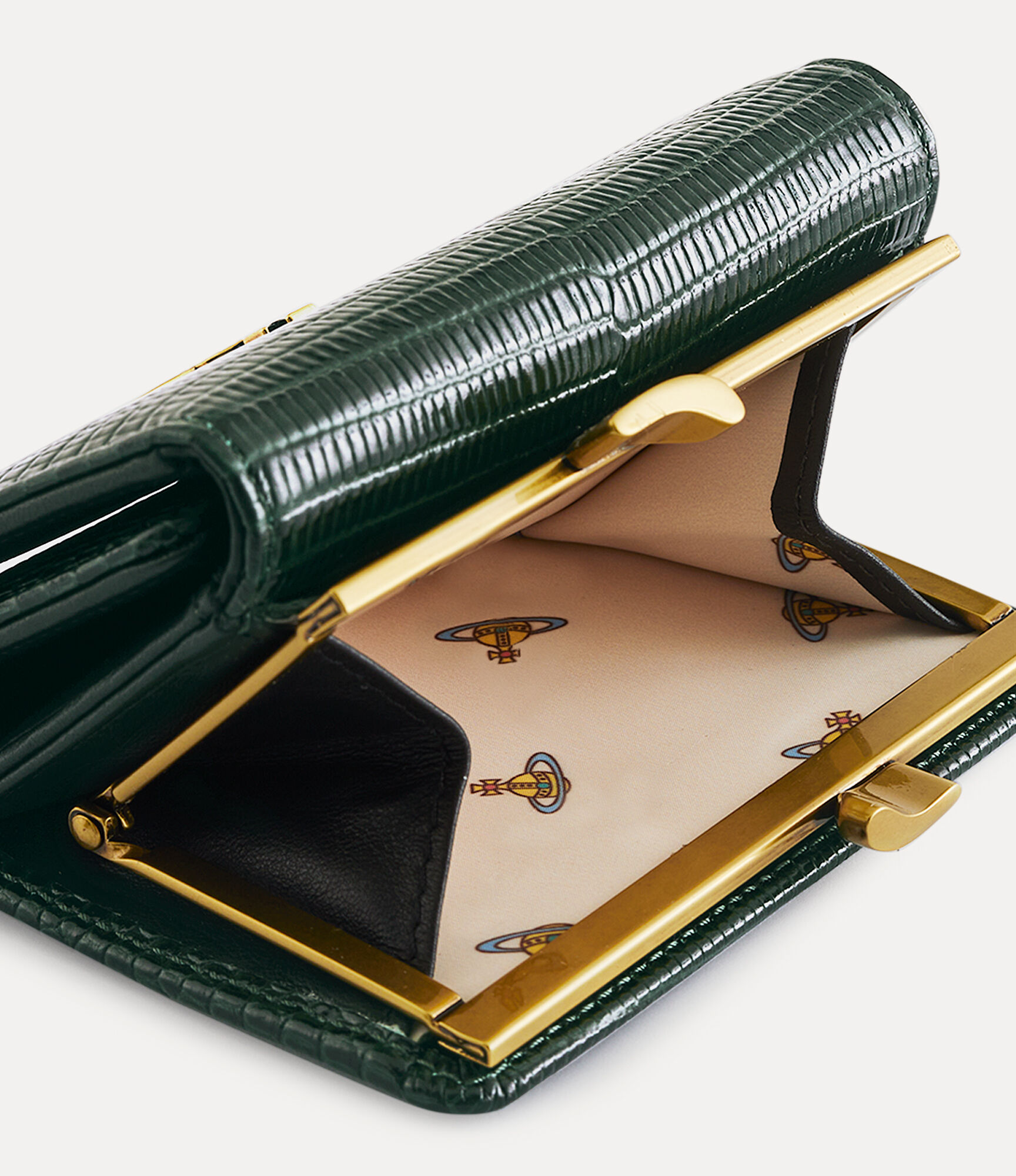 Lizard small frame wallet in GREEN | Vivienne Westwood®