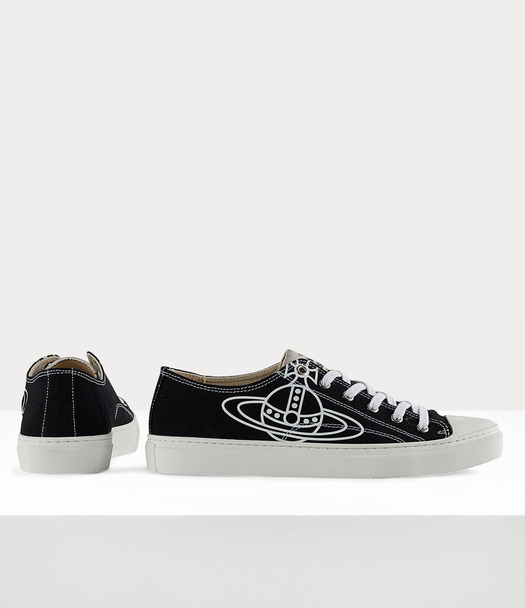 Low Top Canvas Plimsoll in BLACK | Vivienne Westwood®