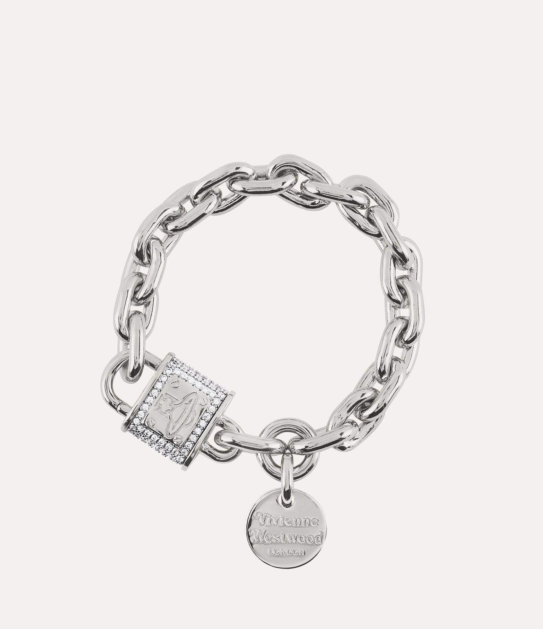 Penina Bracelet in PLATINUM-WHITE-CZ | Vivienne Westwood®