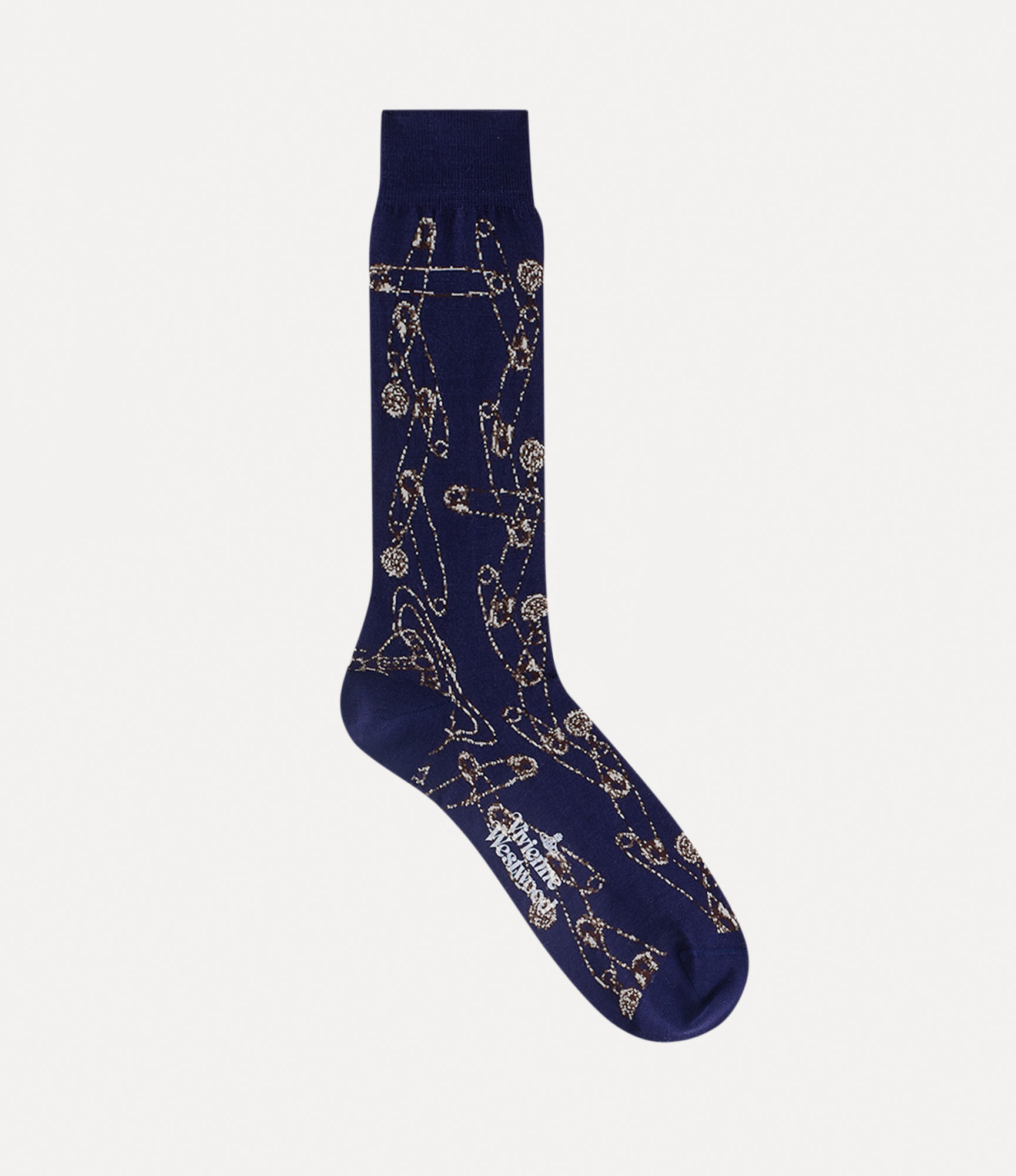 Safety Pin Sock in NAVY-BLUE | Vivienne Westwood®