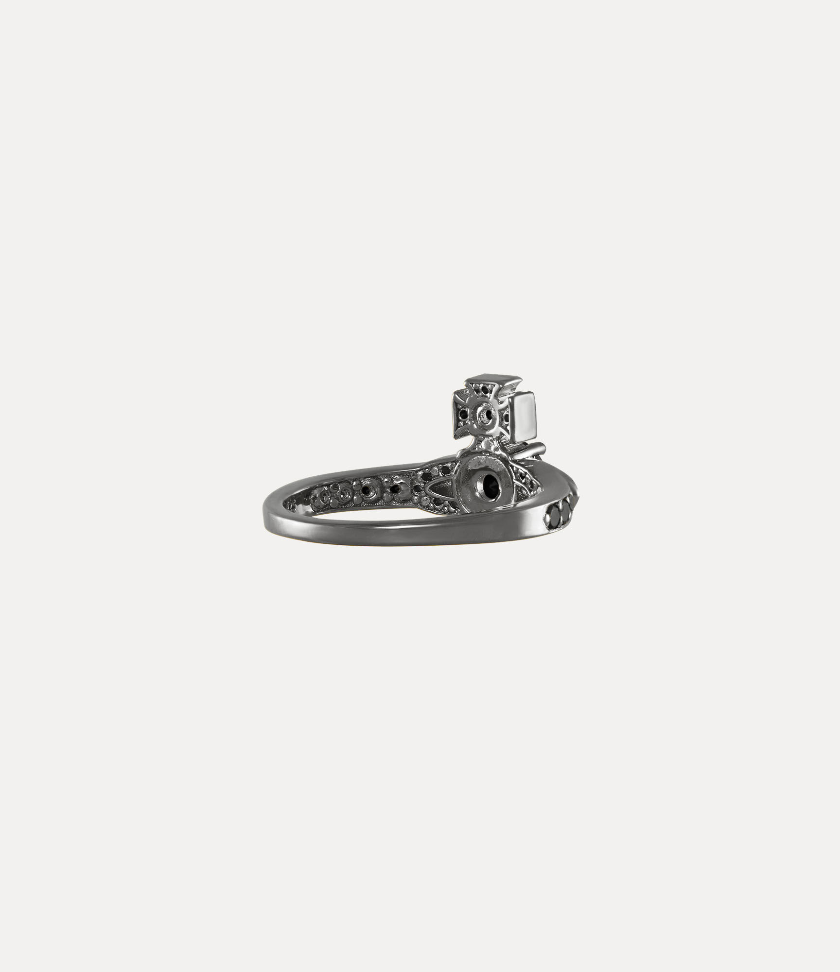 Ismene ring in RUTHENIUM-BLACK-CZ | Vivienne Westwood®
