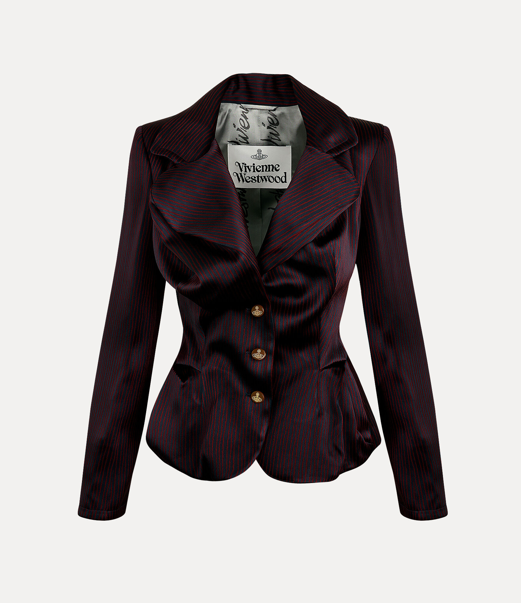 Drunken Tailored Jacket in NAVY-RED | Vivienne Westwood®
