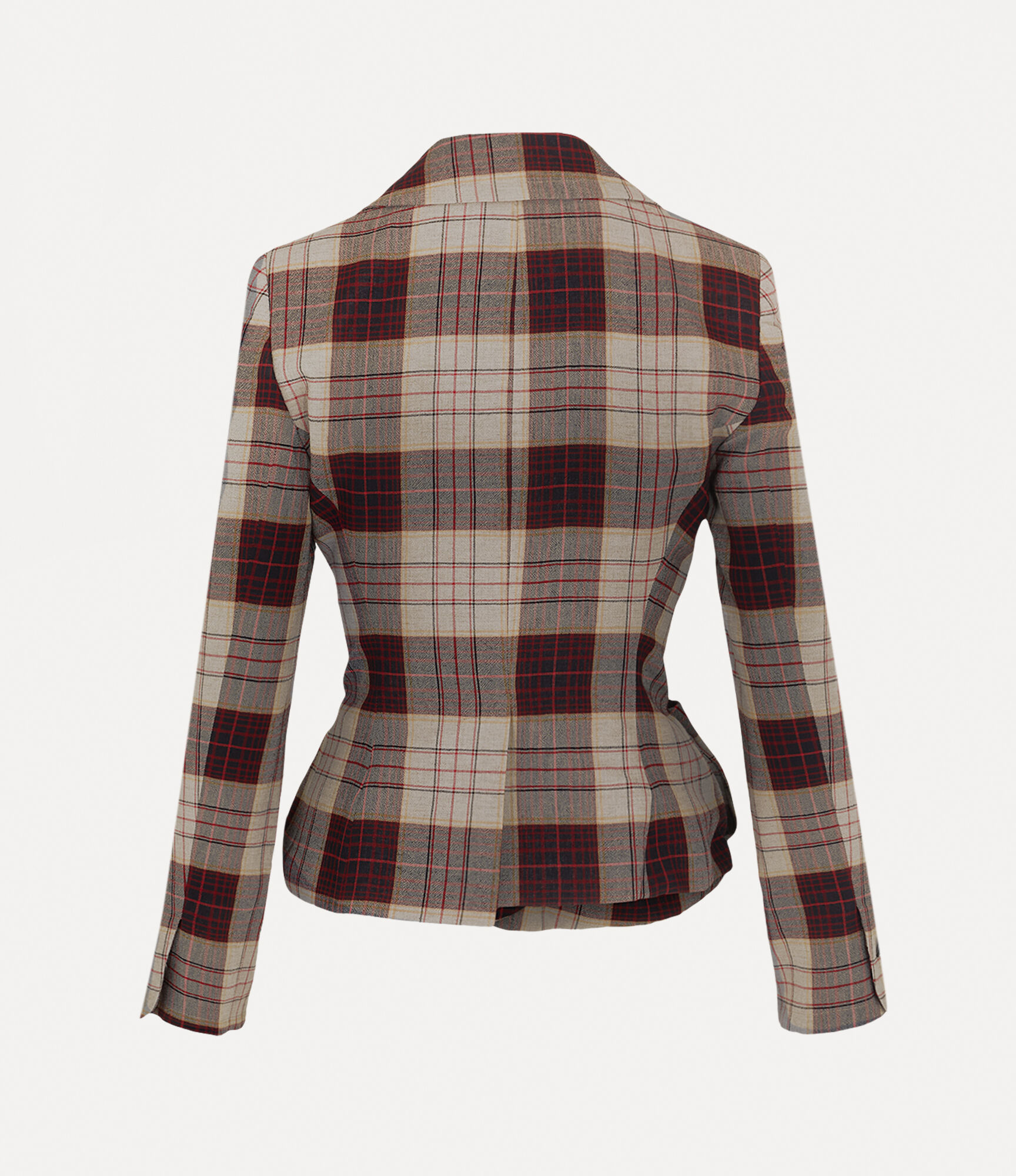 Drunken Tailored Jacket in RED-CHECK | Vivienne Westwood®