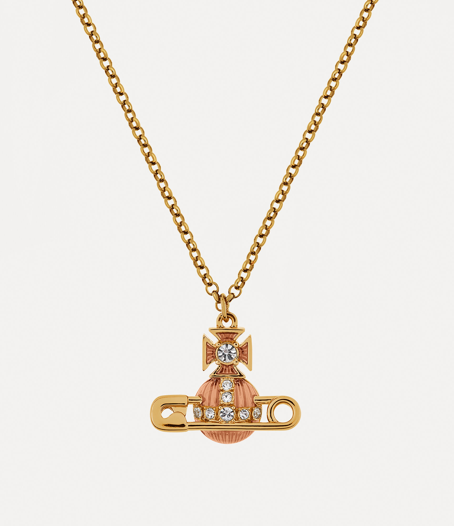 Kitty Pendant in GOLD-CRYSTAL-Crystal-VINTAGE-ROSE-Enamel | Vivienne ...