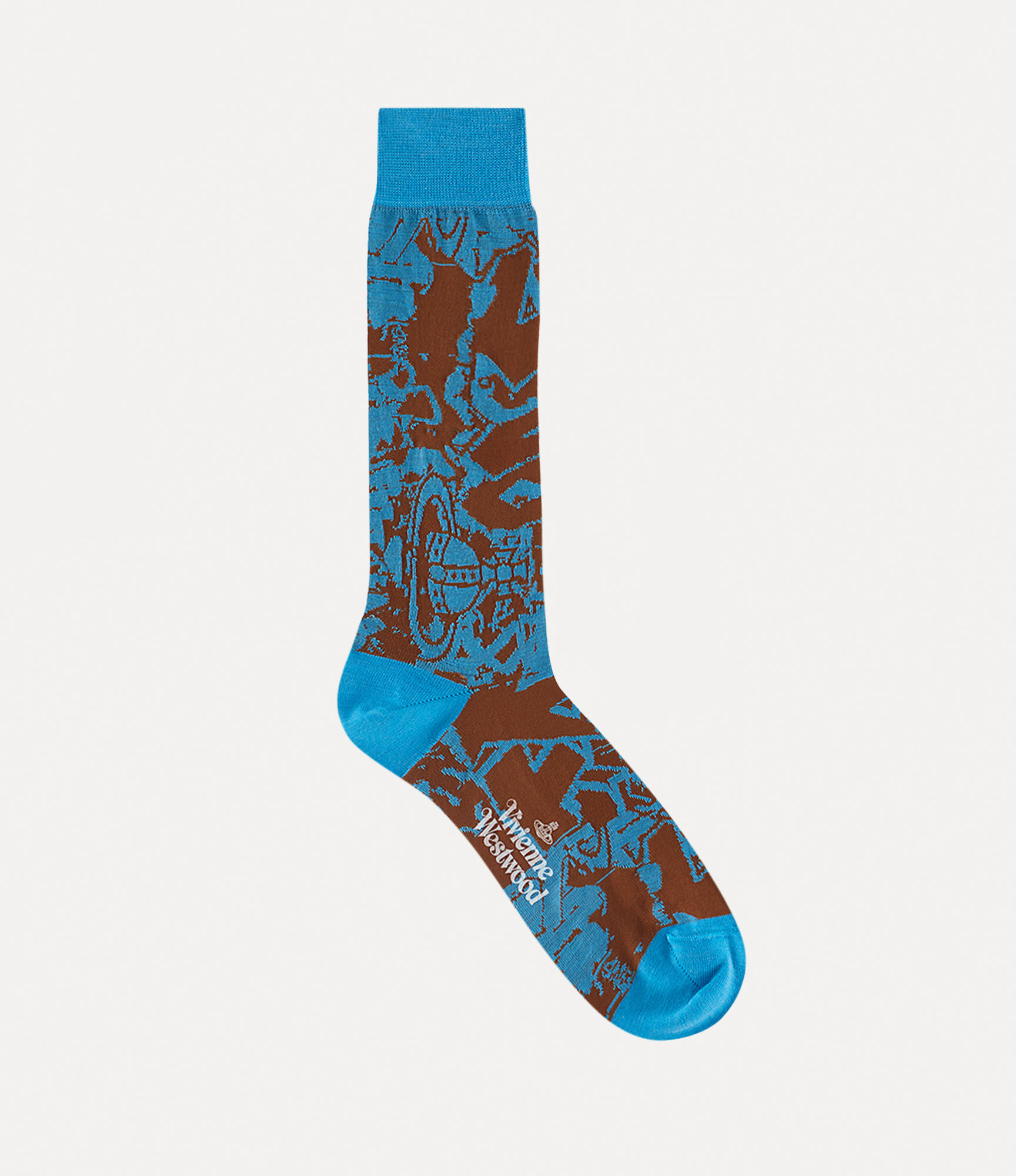 Graffiti Sock in TURQUOISE | Vivienne Westwood®