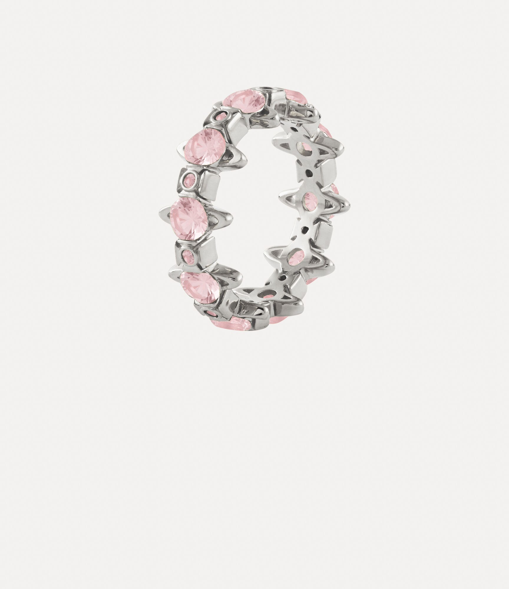 Warwick Ring in PLATINUM-PINK-Nano-Crystal-CZ- | Vivienne Westwood®