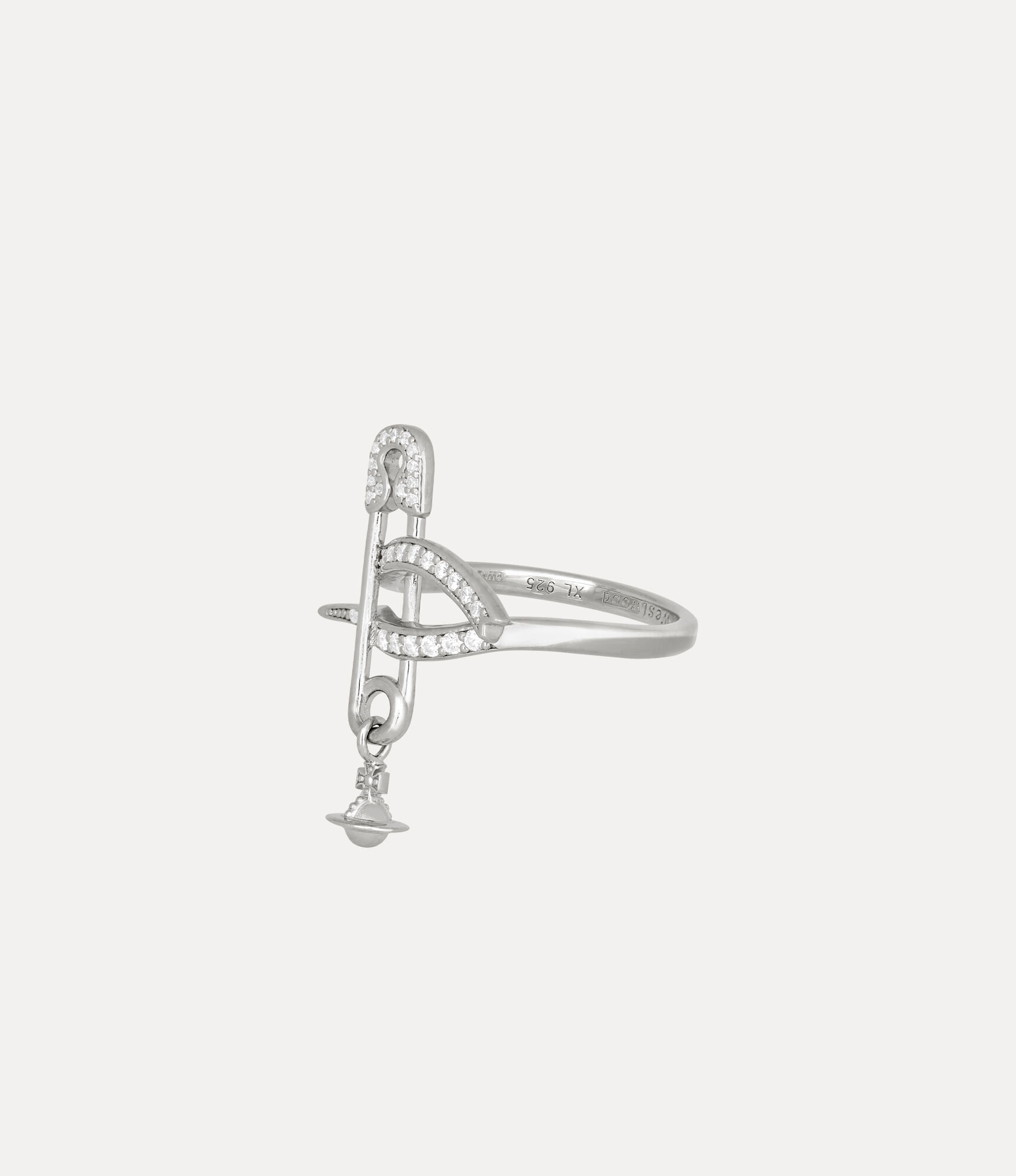 Lilith Ring in PLATINUM-WHITE-CZ | Vivienne Westwood®
