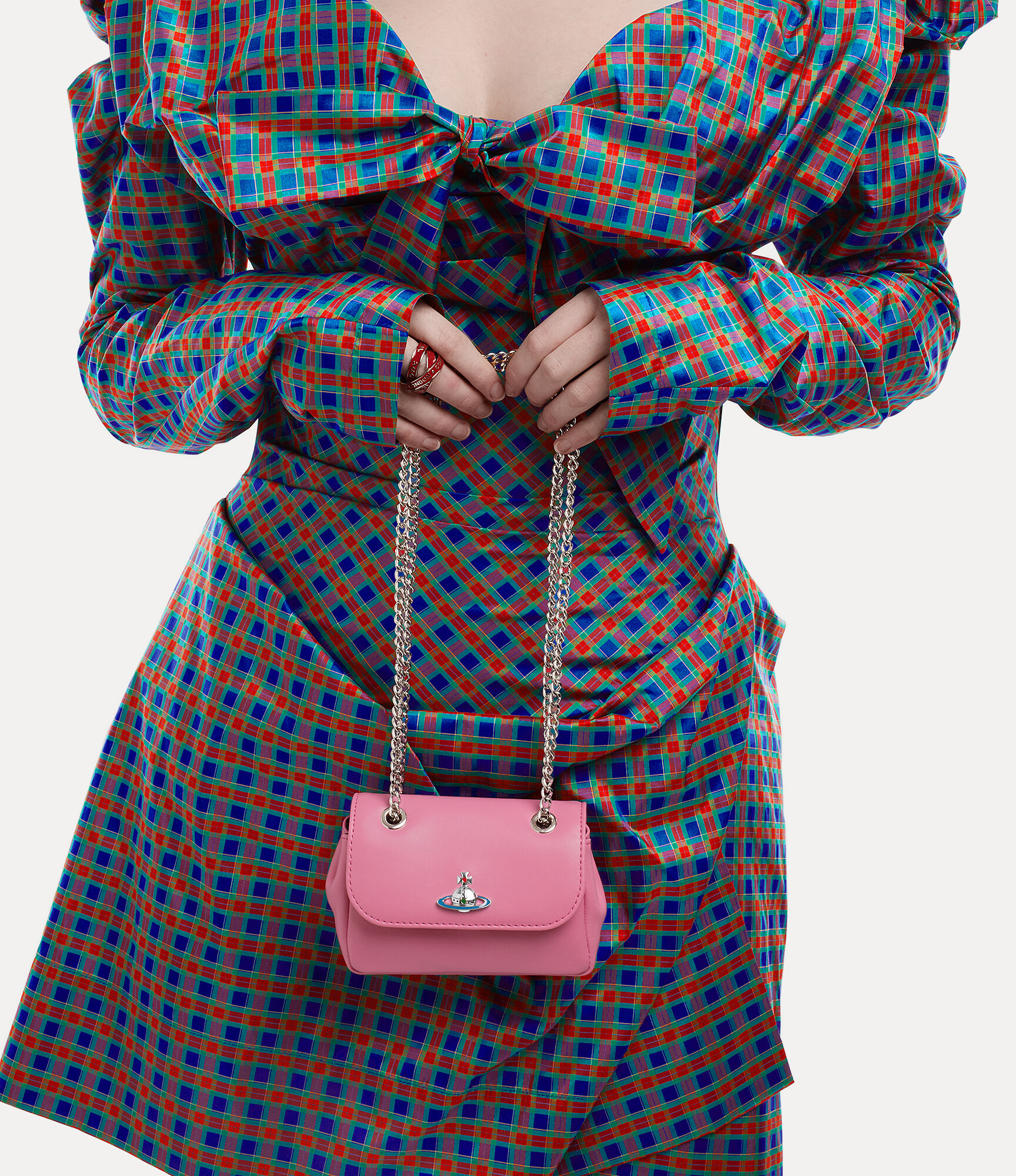 Small Purse With Chain in PINK | Vivienne Westwood®