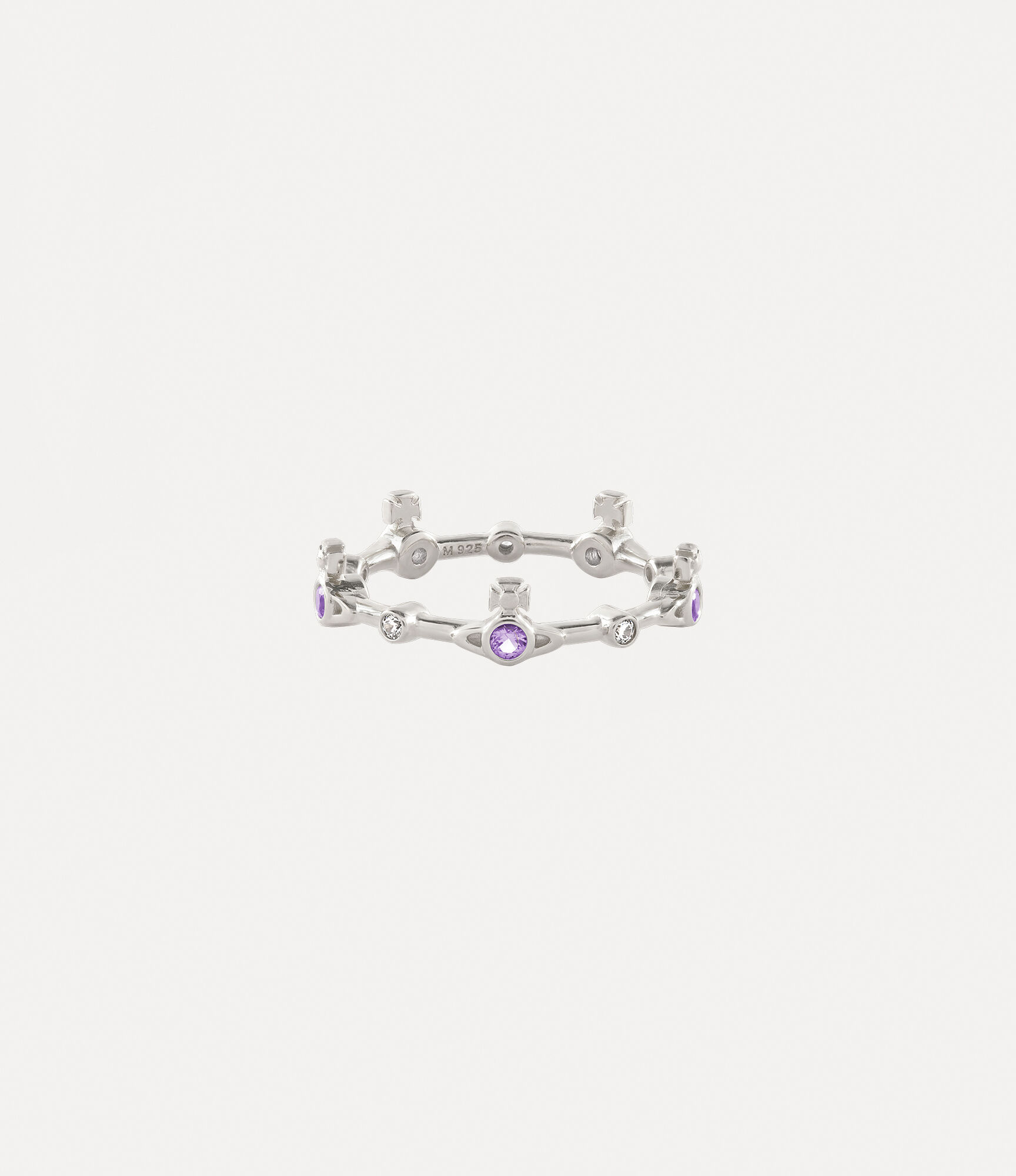 Felicia Ring in PLATINUM-LAVENDER-CZ | Vivienne Westwood®